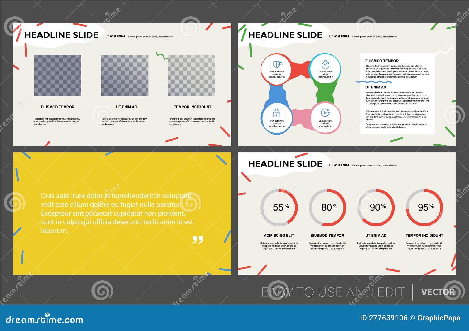 Creative Presentation Label Design For Infographics In 5 Steps Vector ...