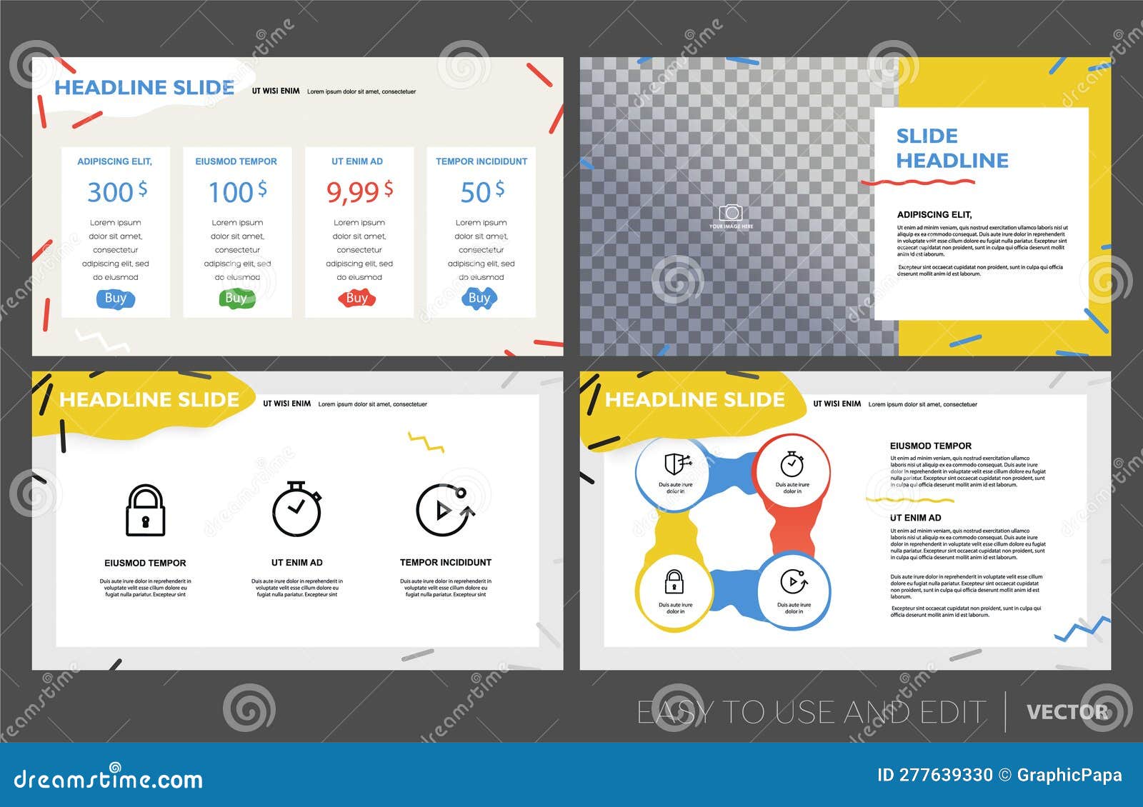 Creative Presentation Label Design For Infographics In 5 Steps Vector ...