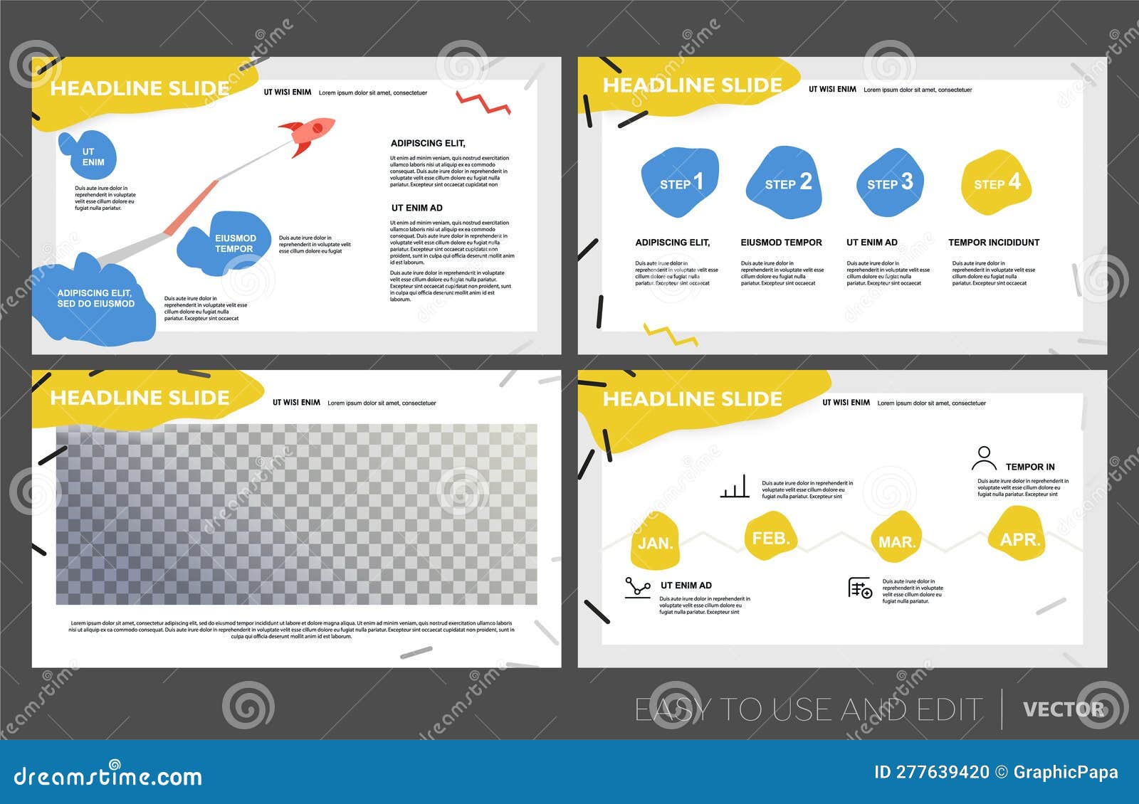 Creative Presentation Templates With Editable Design Elements And ...