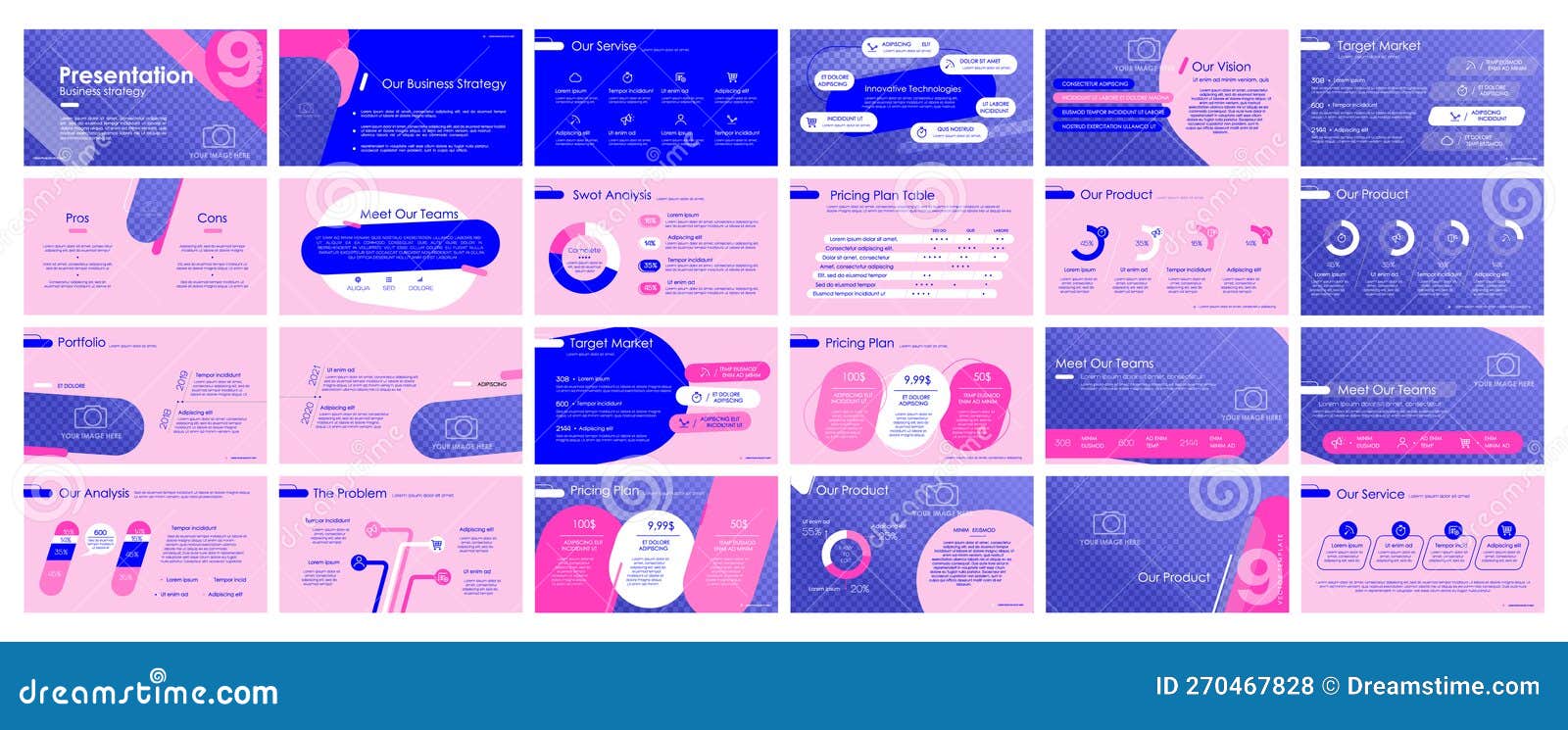 Creative Presentation Label Design For Infographics In 5 Steps Vector ...