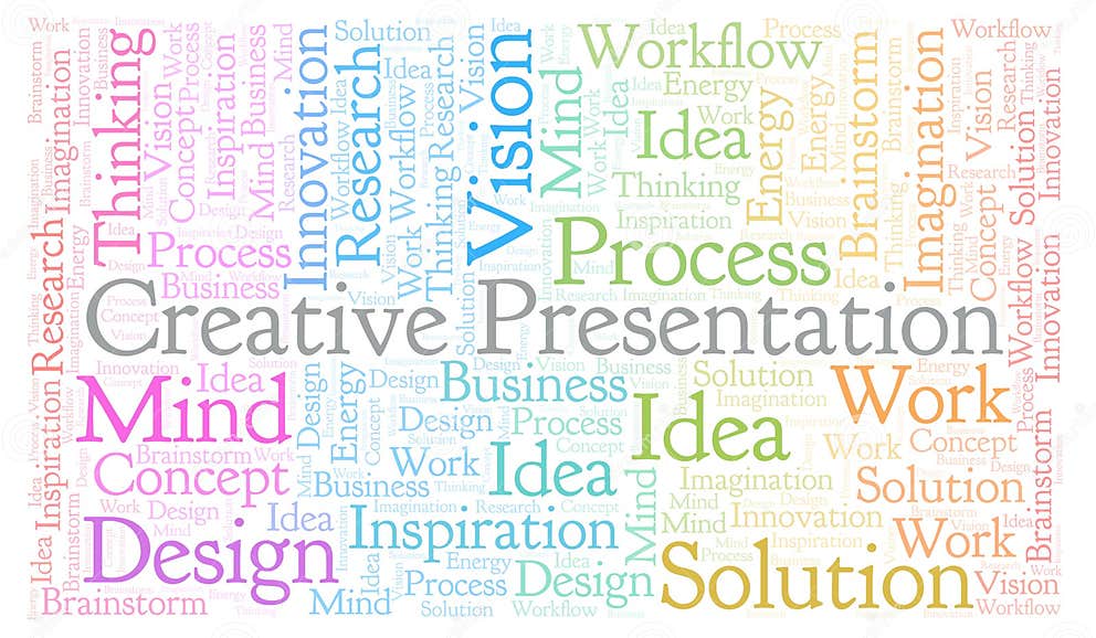 Creative Presentation Word Cloud, Made with Text only. Stock ...