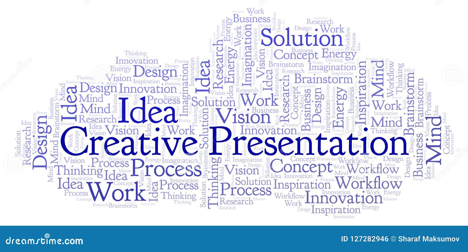 Creative Presentation Word Cloud, Made with Text only. Stock ...