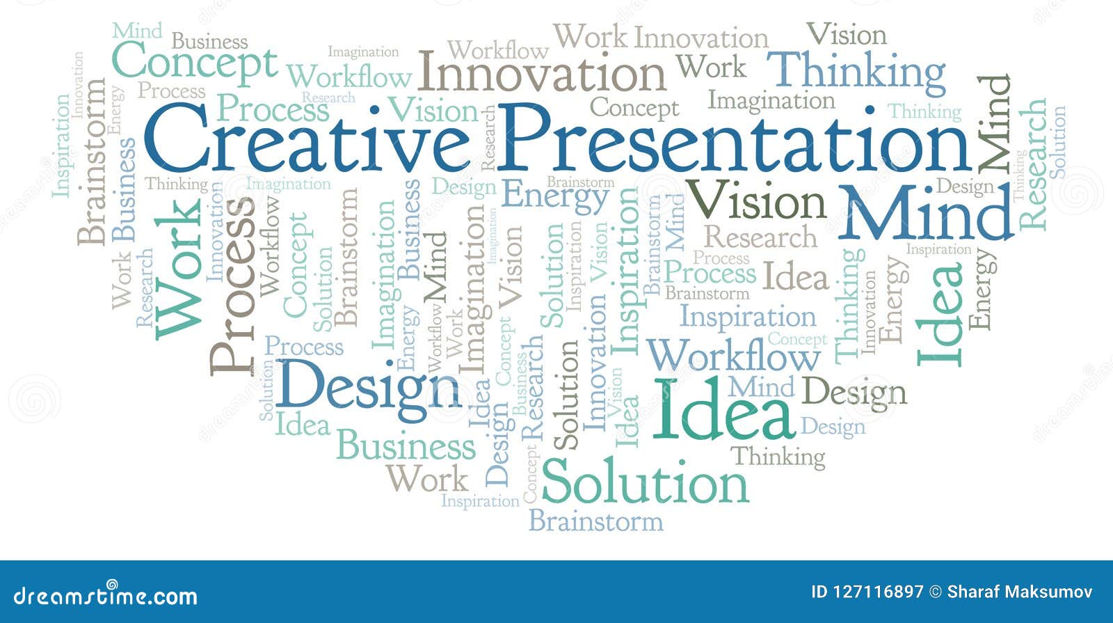 Creative Presentation Word Cloud, Made with Text only. Stock ...