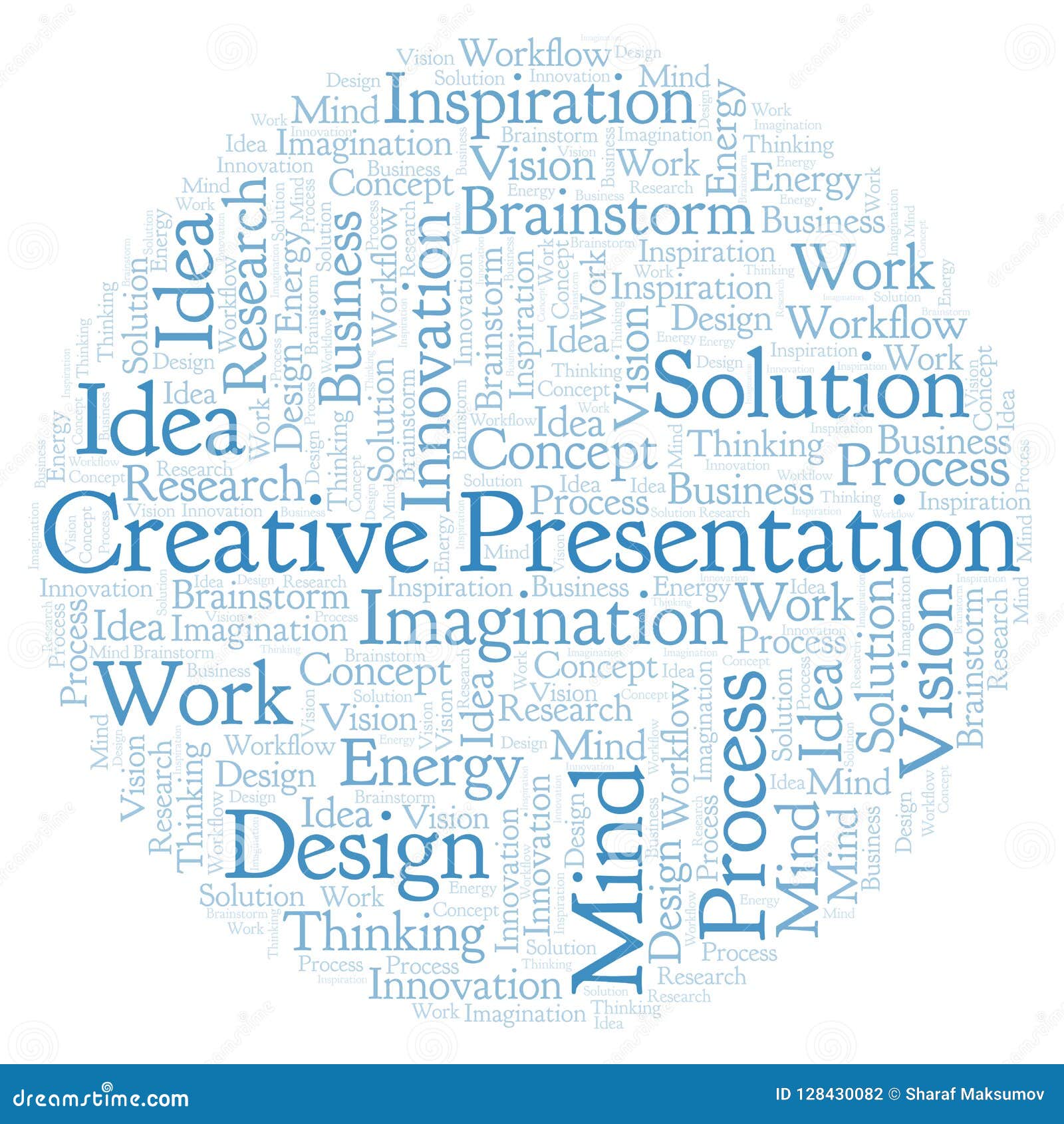 Creative Presentation Word Cloud, Made with Text only. Stock ...