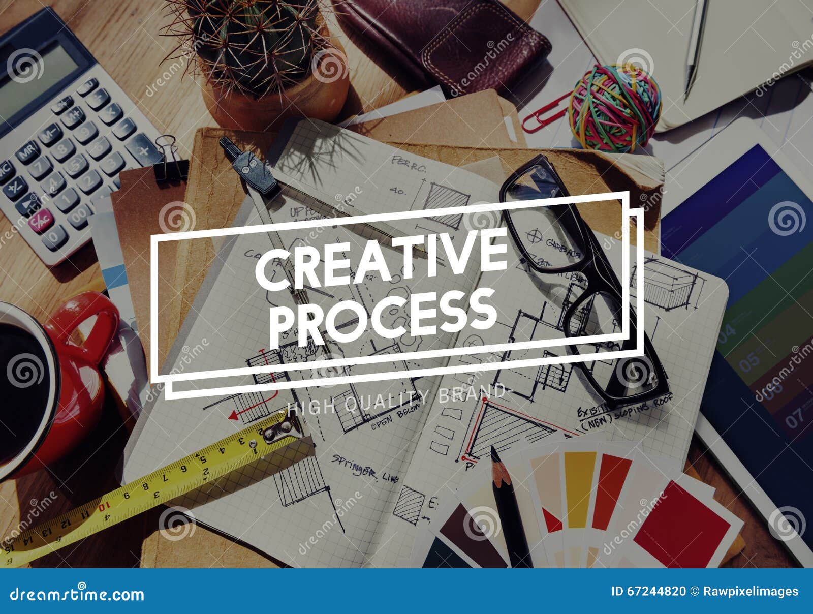 Creative Process Design Brainstorm Thinking Vision Ideas Concept Stock ...