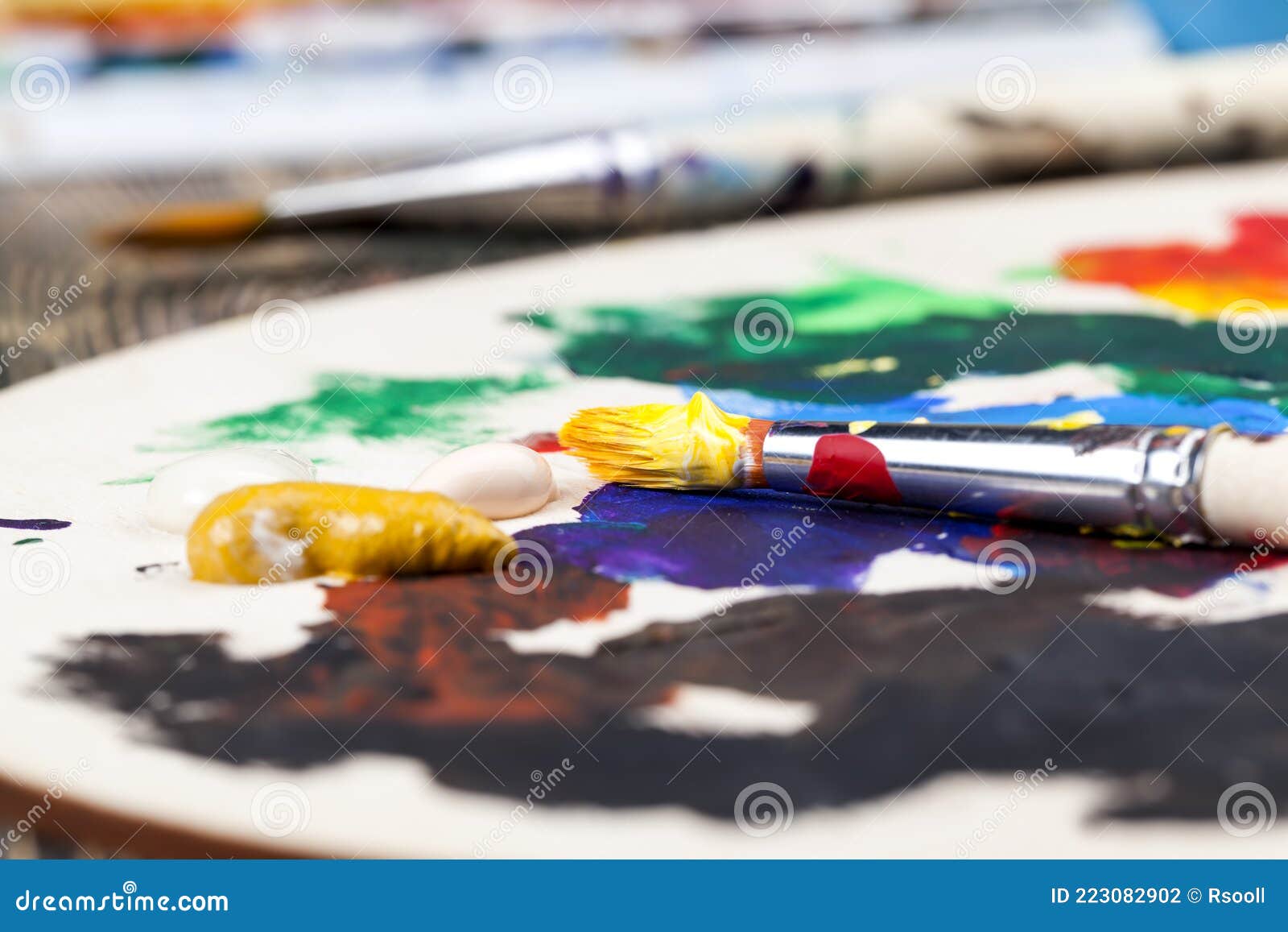 Creative Process of Drawing Stock Photo - Image of color, hobbies ...