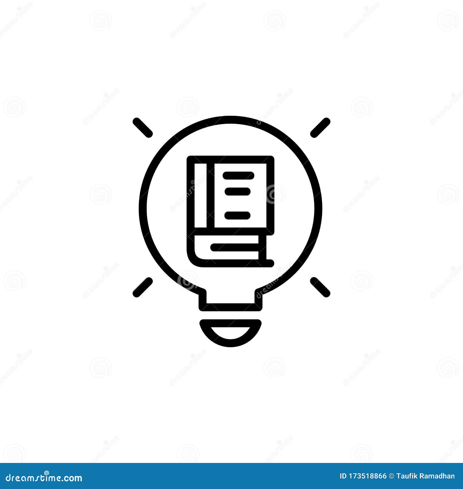 Creative Process Icon. Online Learning Icon. Perfect for Application ...