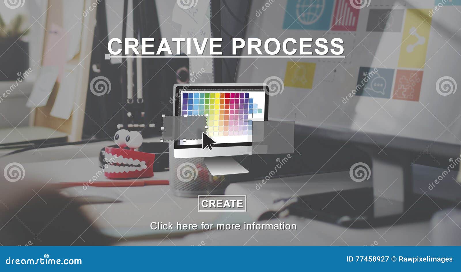 Creative Process Ideas Graphic Design Layout Concept Stock Image ...