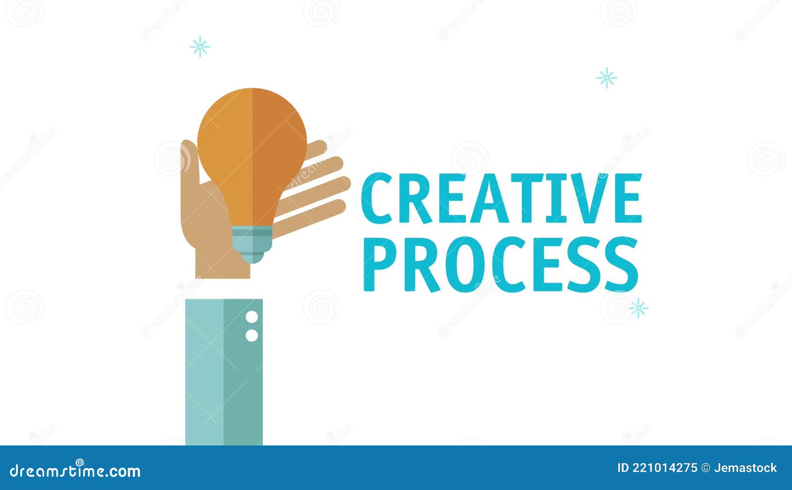 Creative Process Lettering with Hand Lifting Bulb Animation Stock Video ...