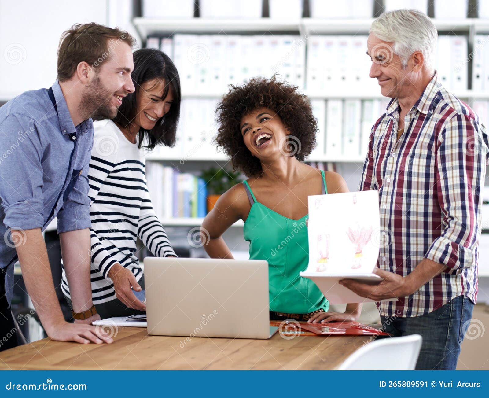 Creative Professionals Having Fun. a Team of Design Professionals ...