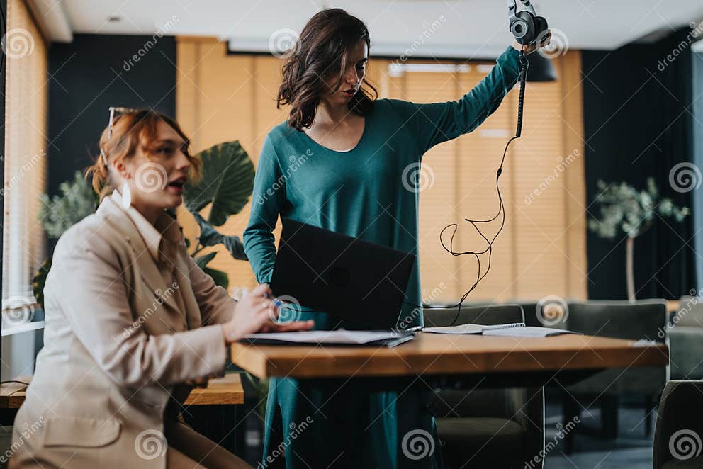 Creative Professionals Problem-solving in a Modern Office Space Stock ...