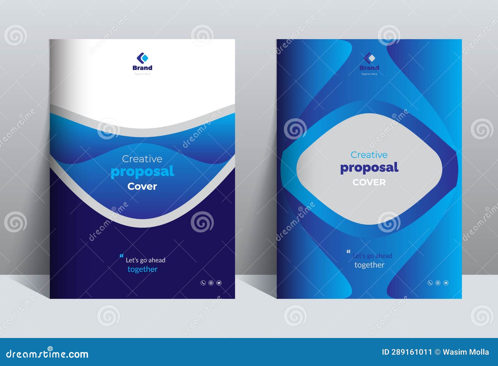 Creative Proposal Cover Design Concepts Stock Illustration ...