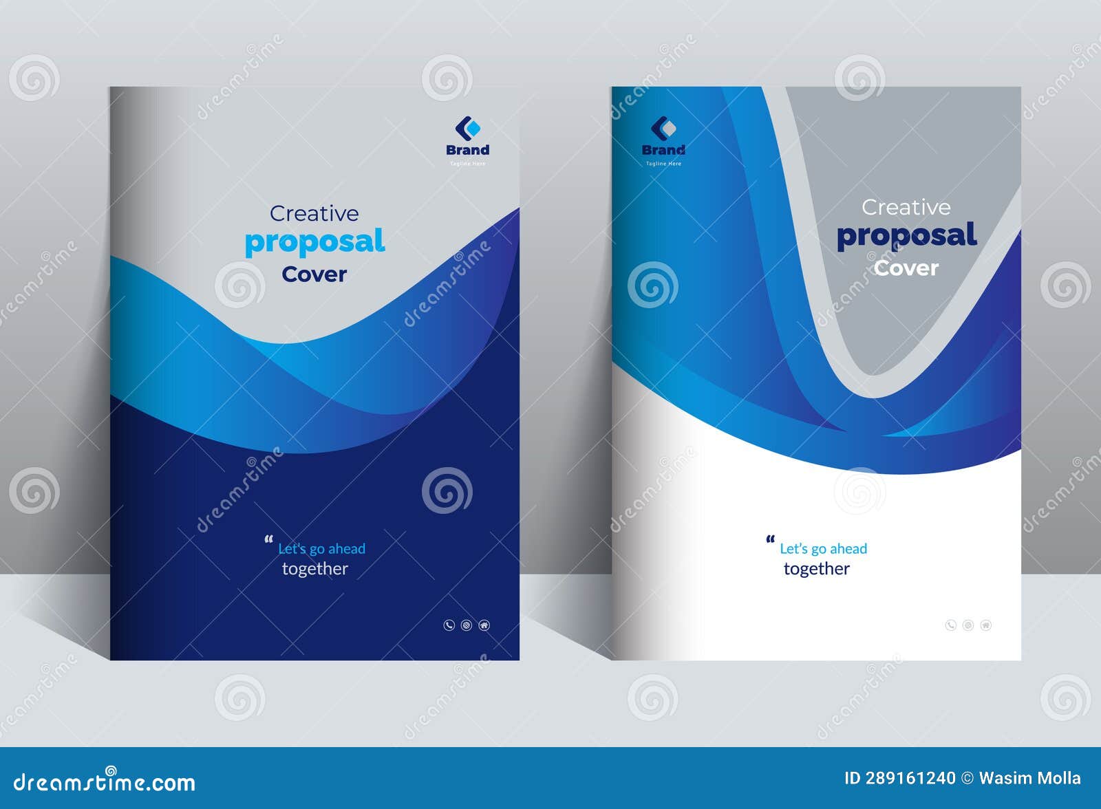 Creative Proposal Cover Design Concepts Stock Illustration ...