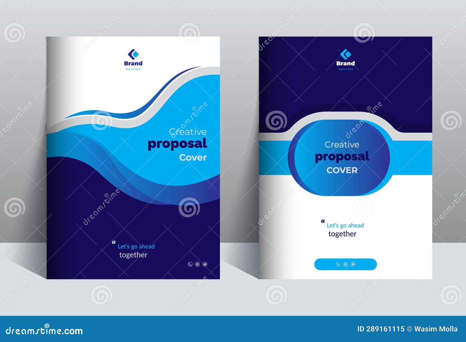 Creative Proposal Cover Design Concepts Stock Illustration ...