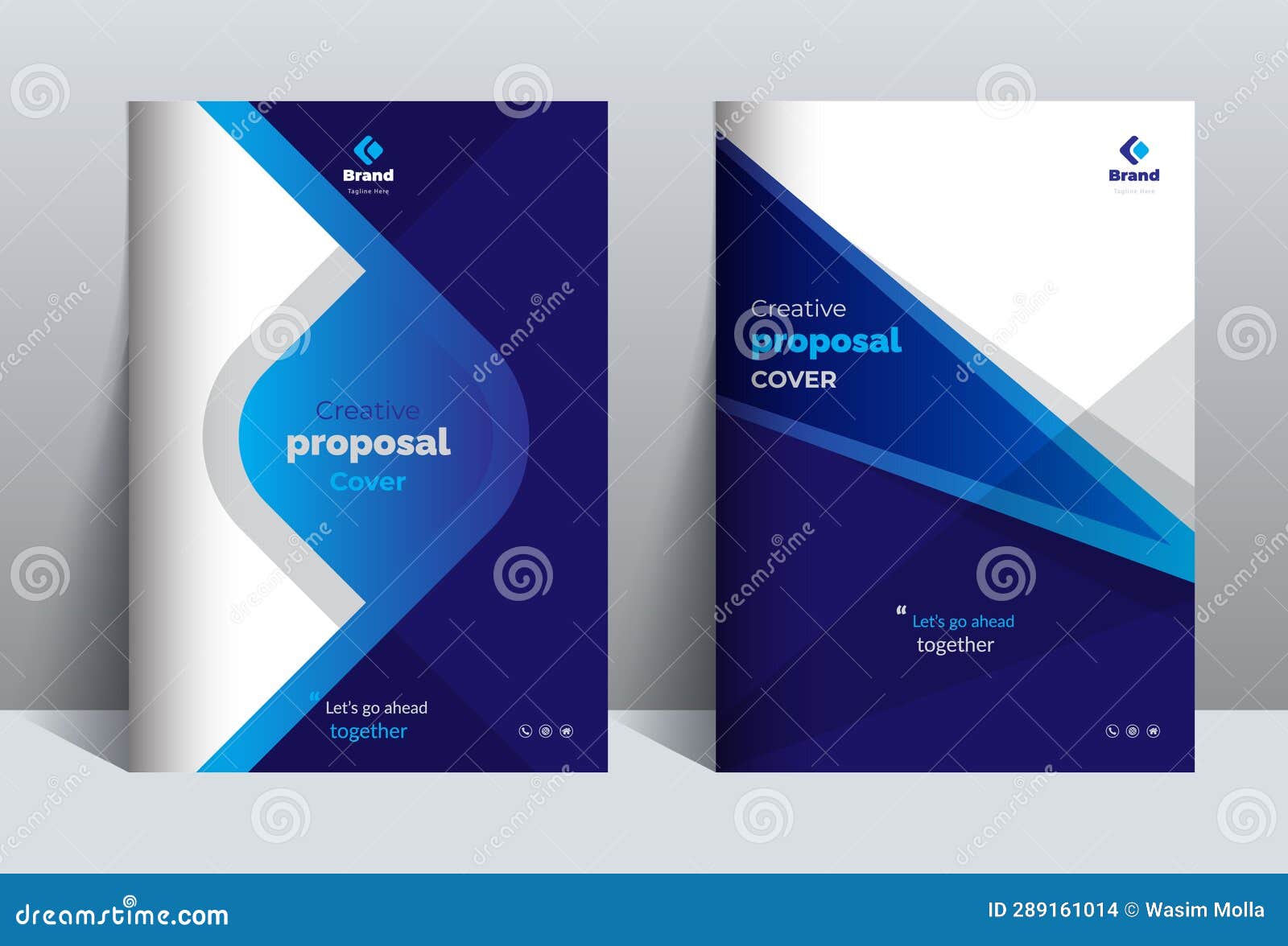 Creative Proposal Cover Design Concepts Stock Illustration ...