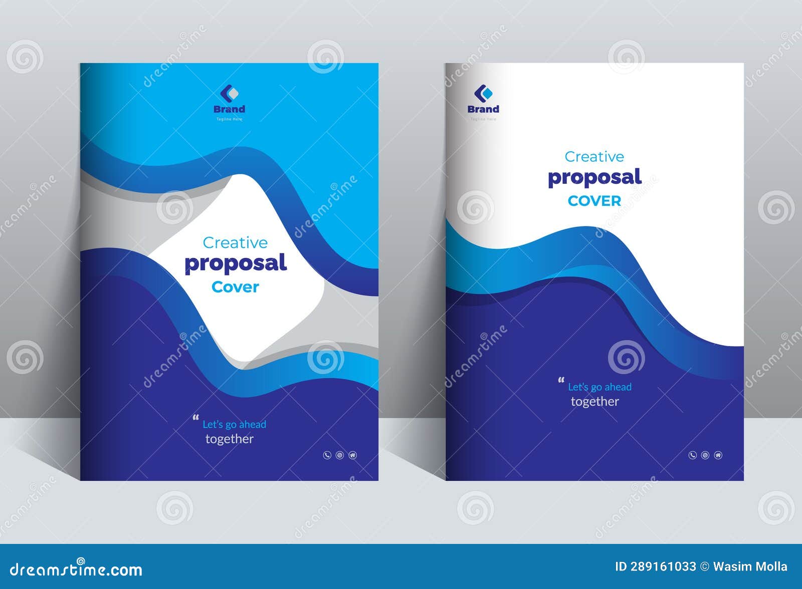 Creative Proposal Cover Design Concepts Stock Vector - Illustration of ...