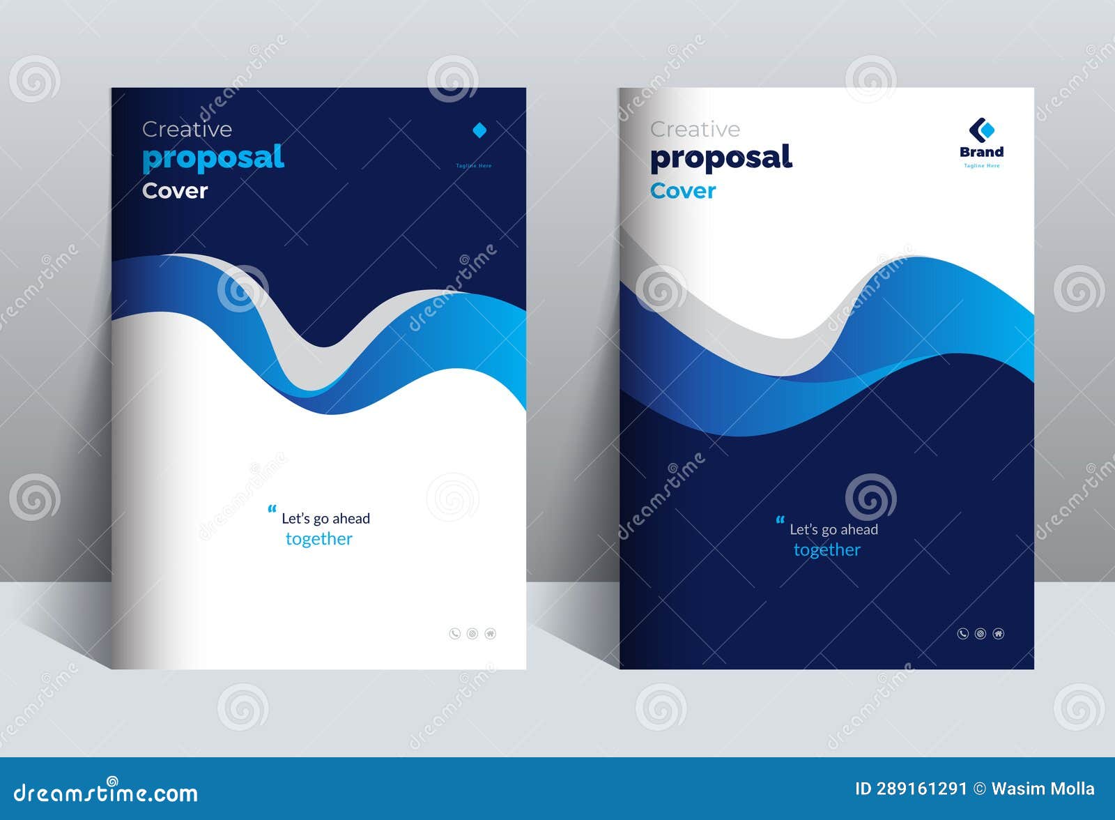 Creative Proposal Cover Design Template Stock Vector - Illustration of ...