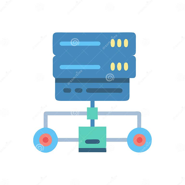 Creative Proxy Server Icon Representation Stock Illustration ...