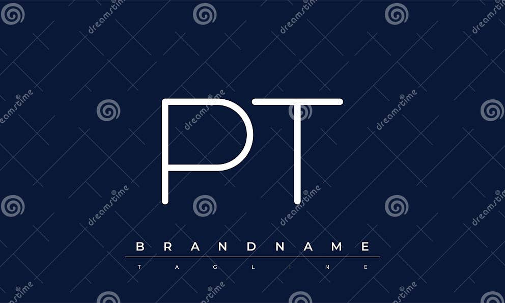 Creative PT Letter Initial Logo Vector Image Stock Vector ...