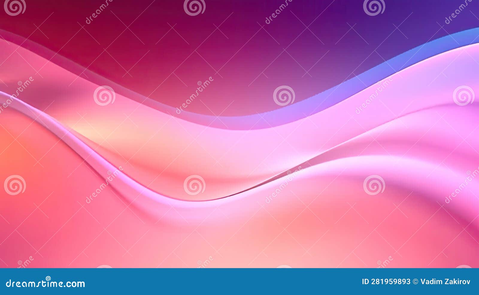 Creative Purple 3d Wave Abstract Flying Background Stock Illustration ...