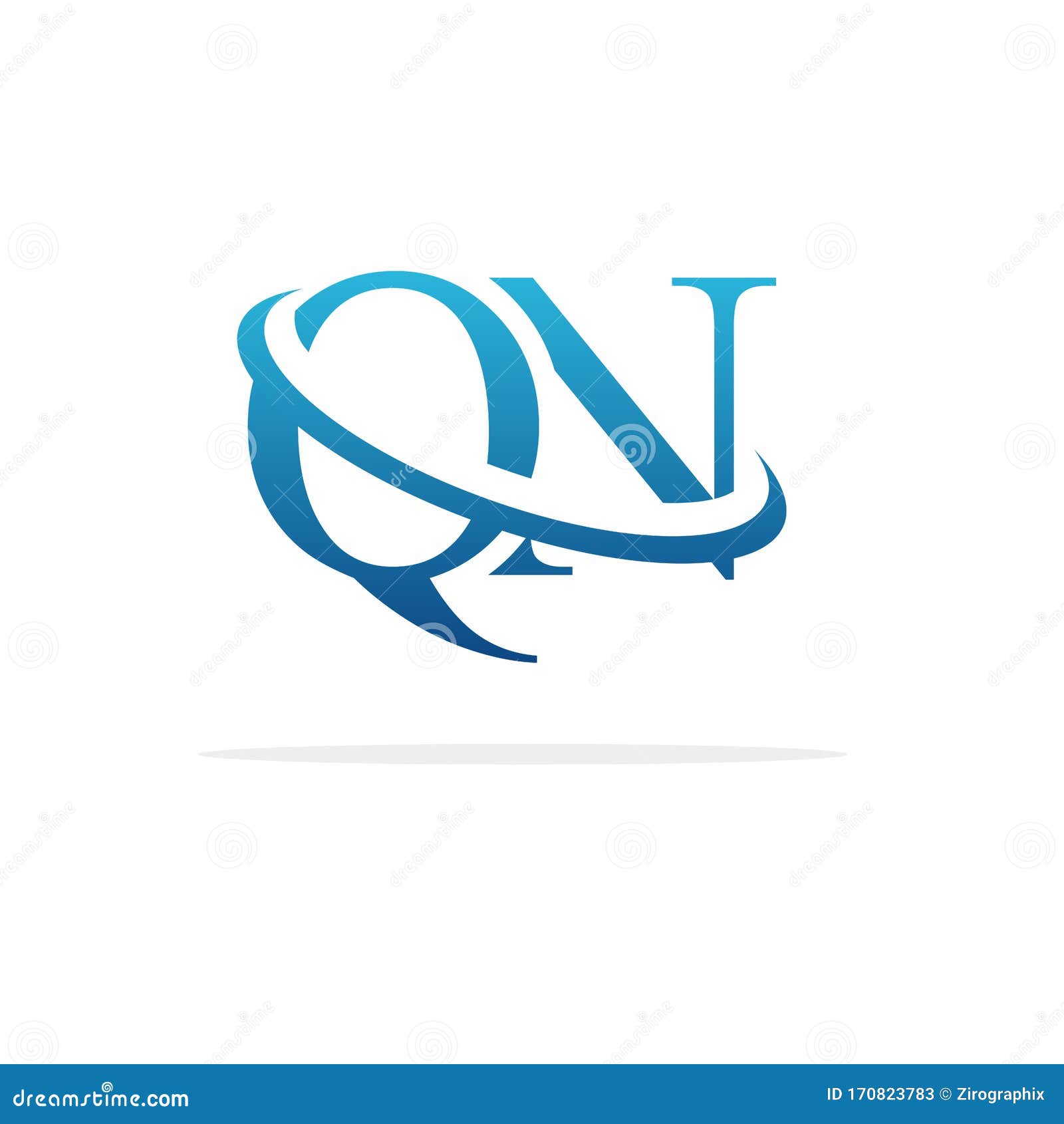 Creative QN Logo Icon Design Stock Vector - Illustration of sign ...