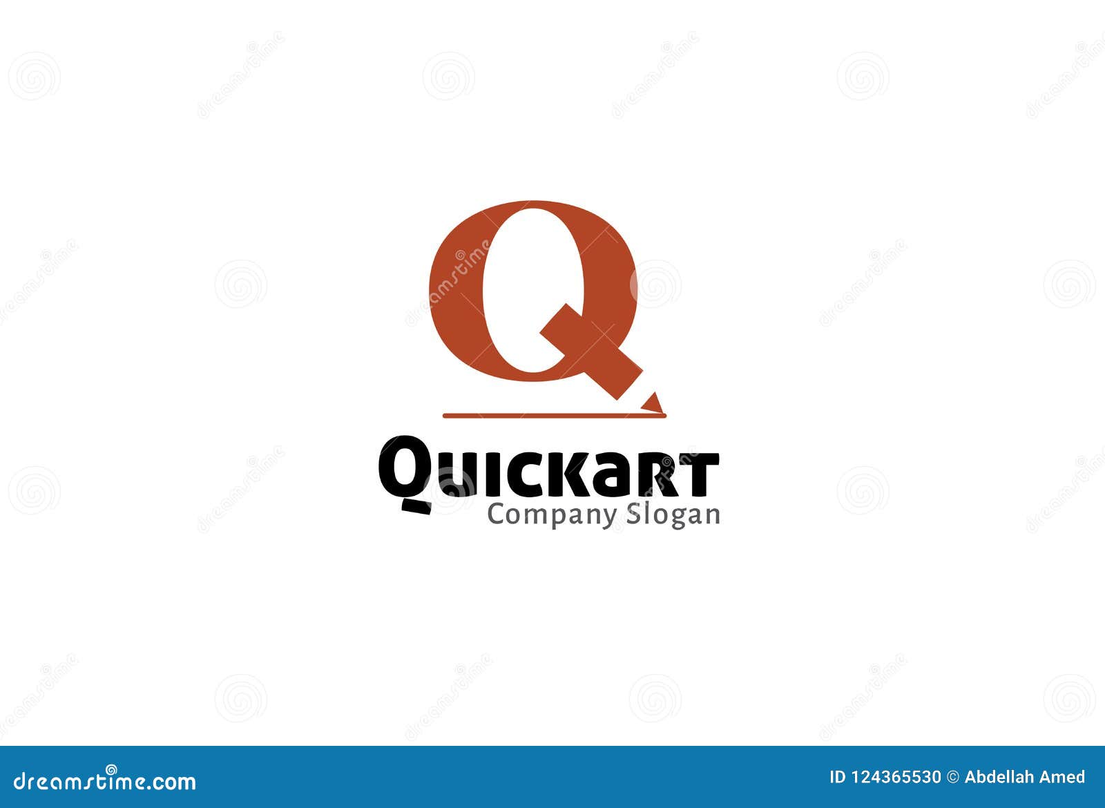 Quick Art Logo Design Illustration Stock Vector - Illustration of ...