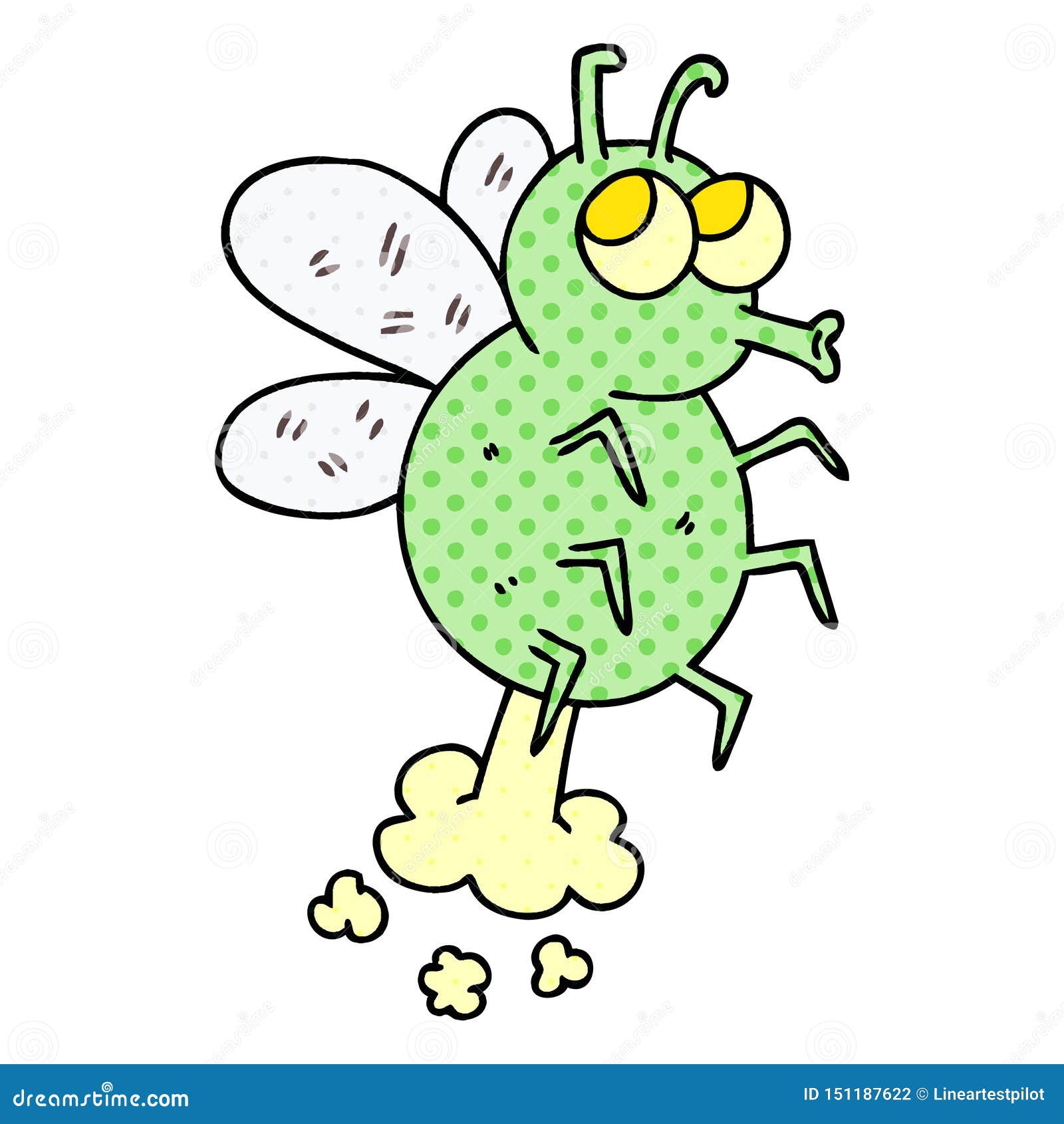 A Creative Quirky Comic Book Style Cartoon Fly Stock Vector ...