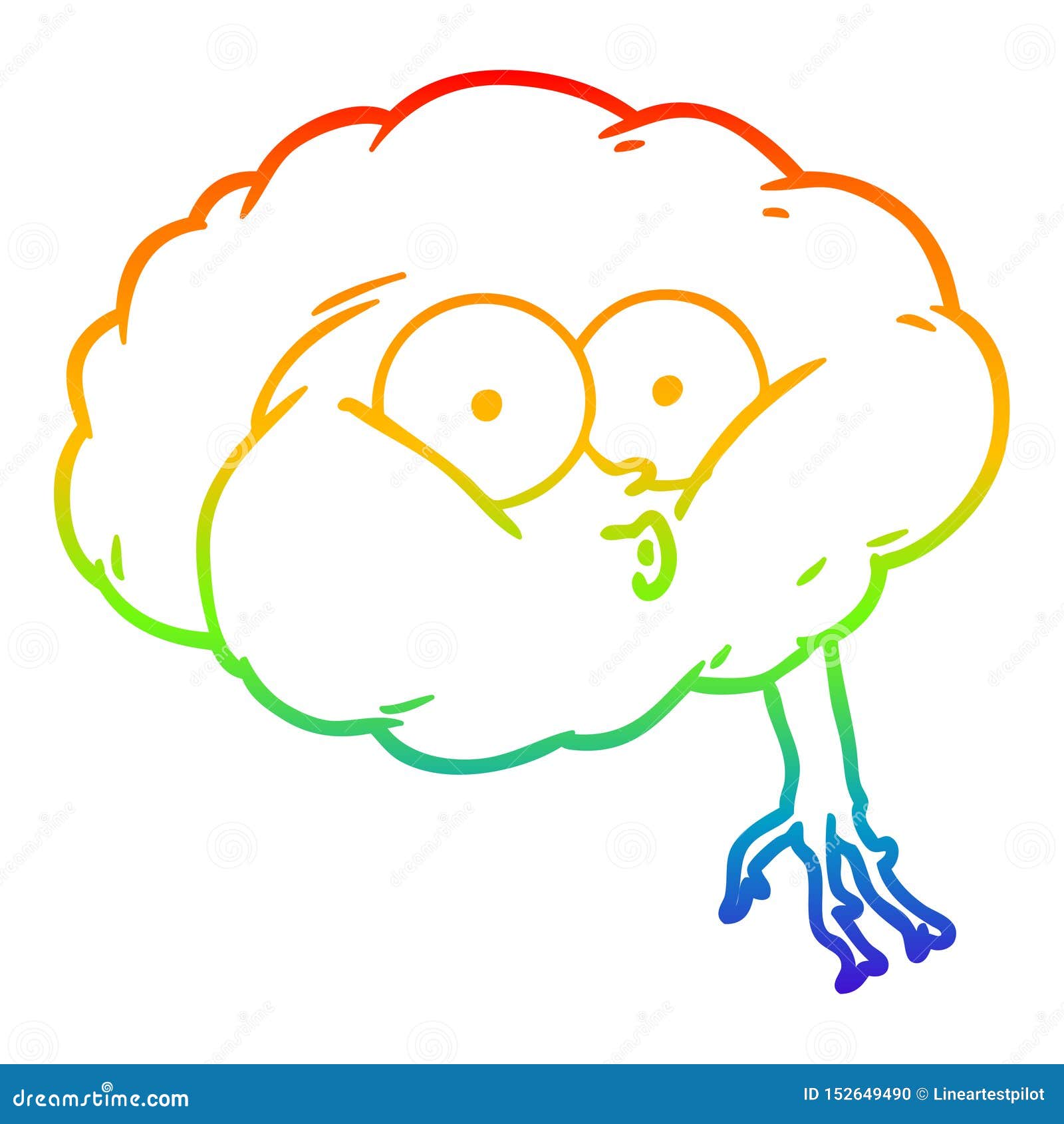 Impressed Cartoon Face Emoticon Icon Vector Illustration ...