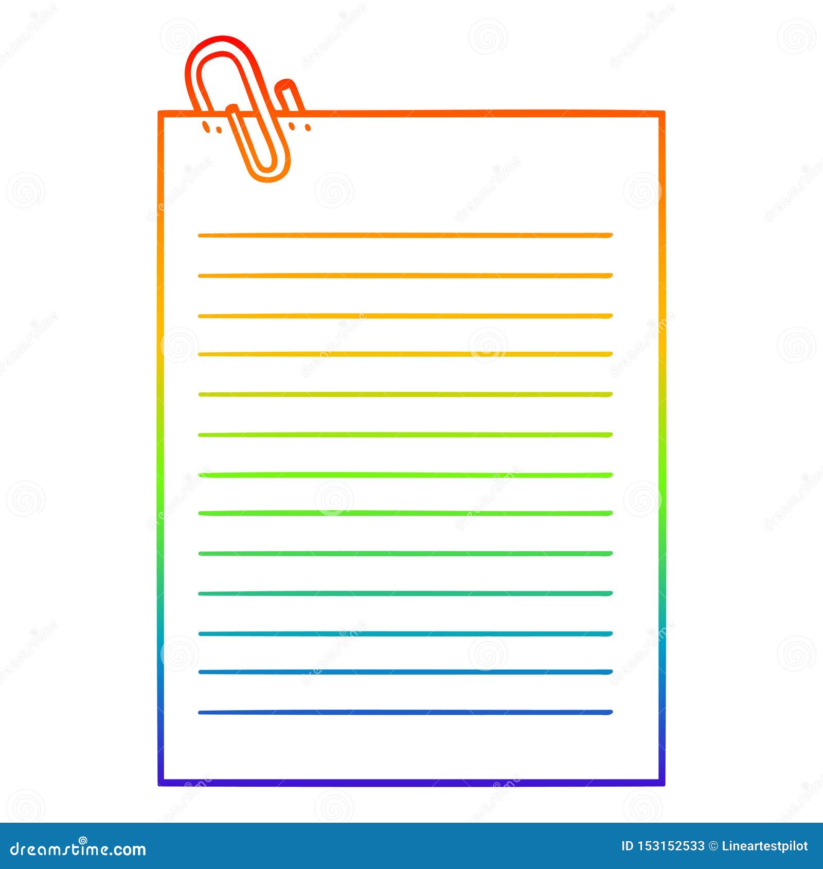 Lined Art Rainbow Flow Cartoon Vector | CartoonDealer.com #6836401
