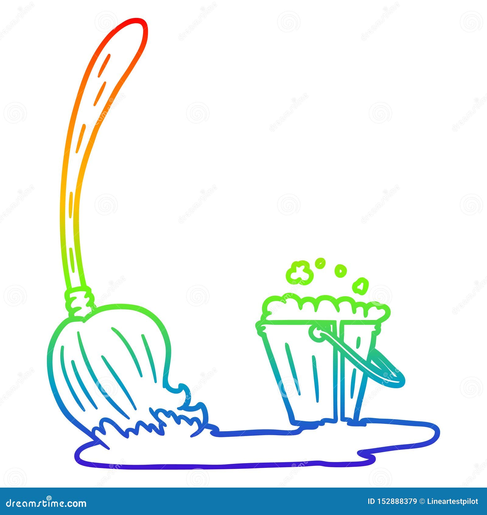 Line Drawing Mop Stock Illustrations – 566 Line Drawing Mop Stock ...