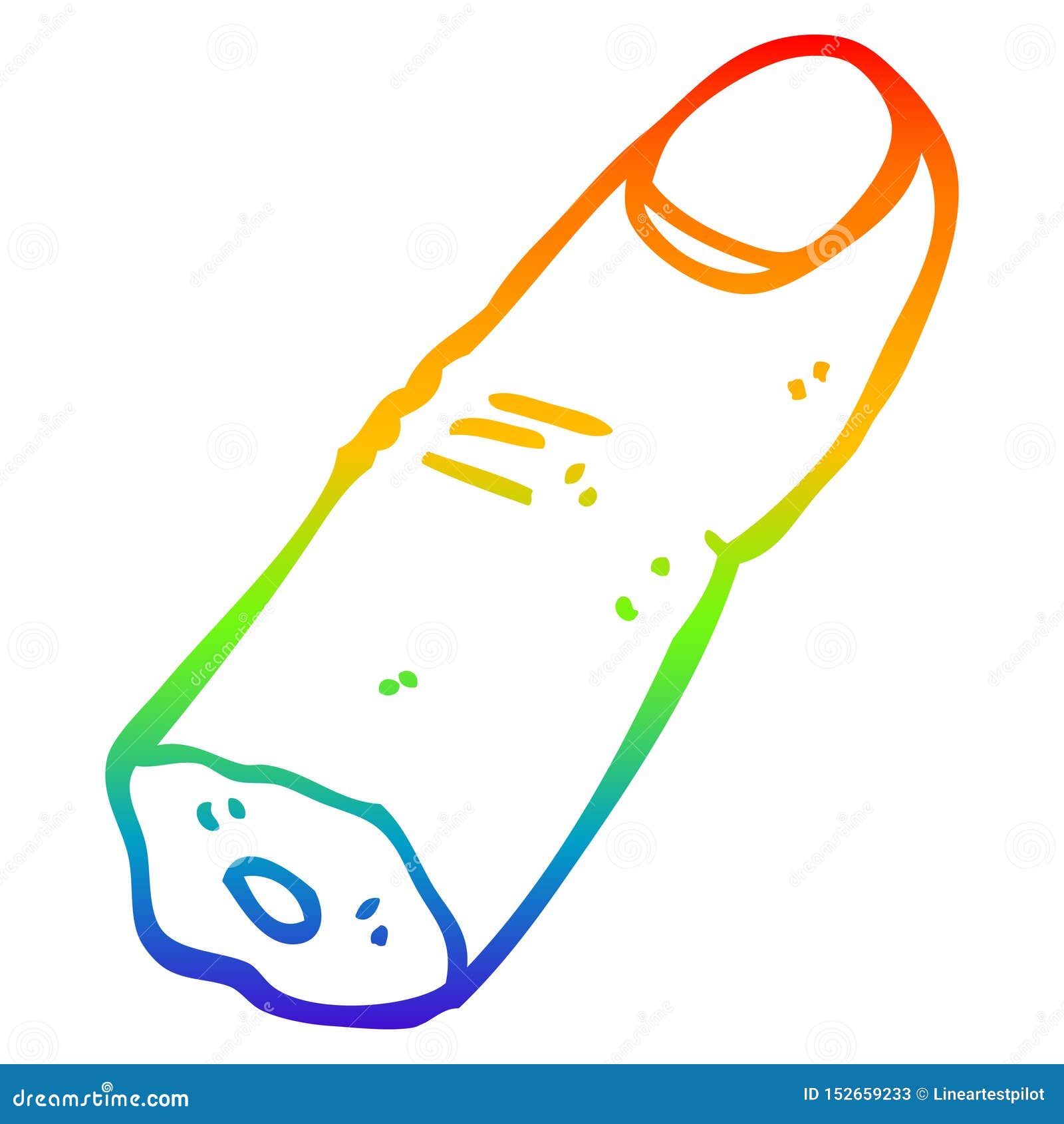 Severed Finger Outline Icon Vector Illustration | CartoonDealer.com ...