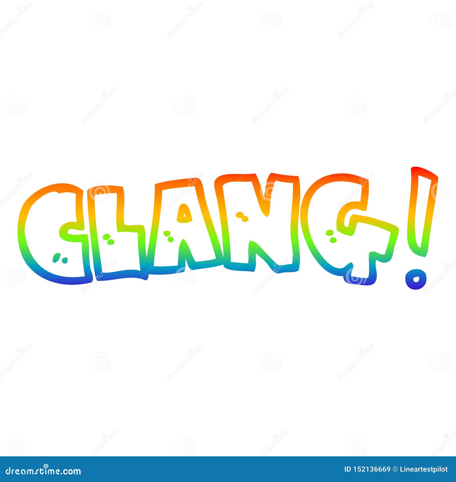 Word Clang On Comic Cloud Explosion Background Vector Illustration ...