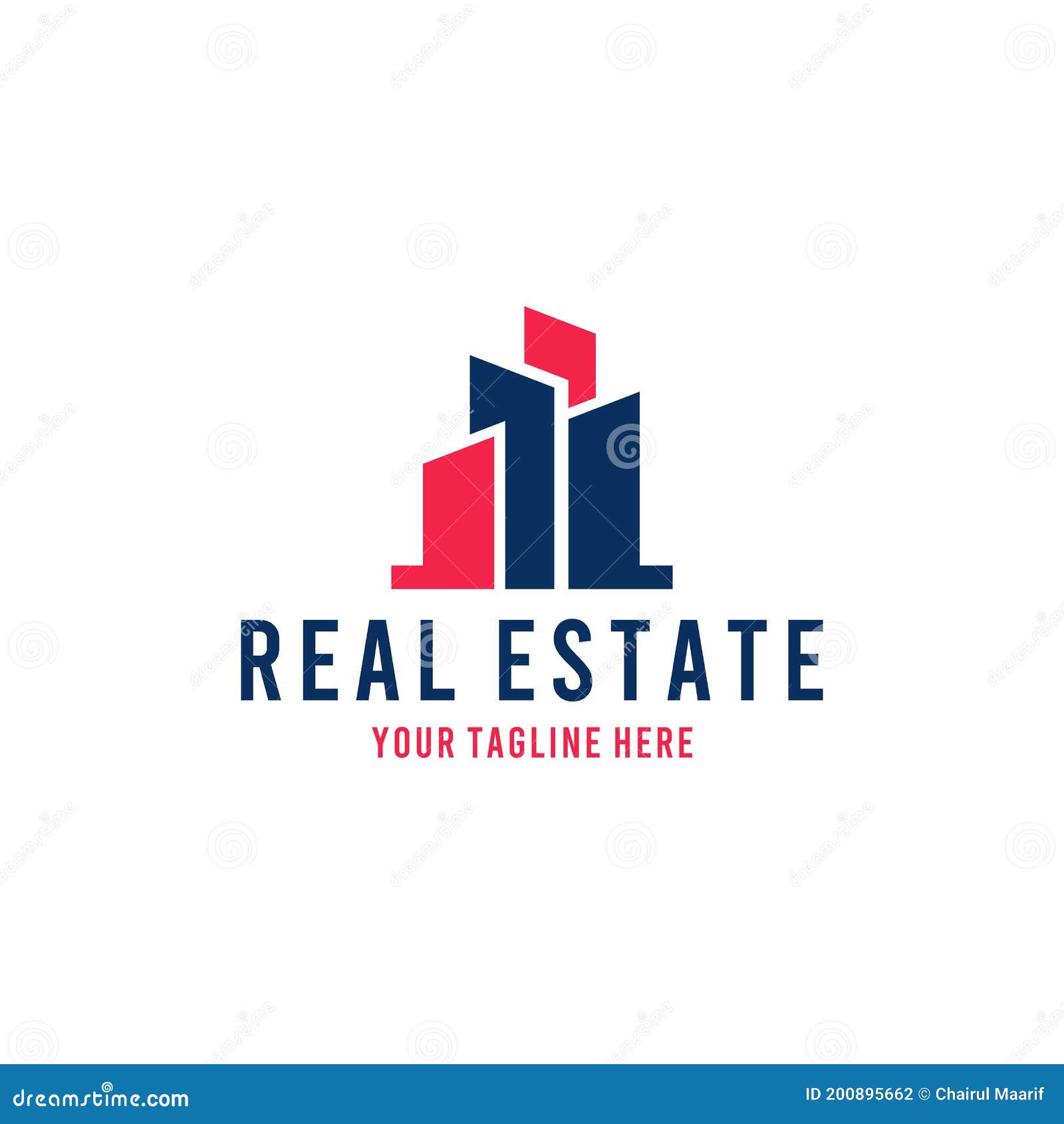 Creative Real Estate Building Logo Design Stock Illustration ...