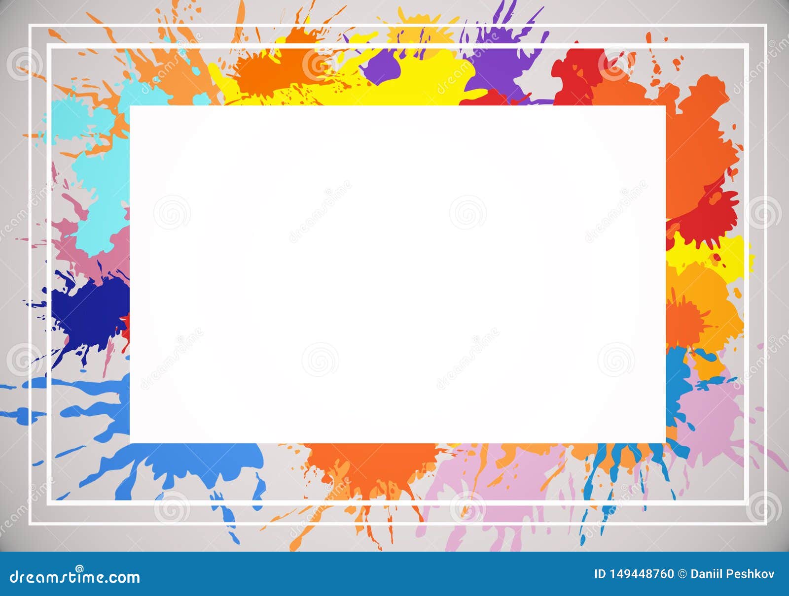 Creative Rectangular Banner Stock Illustration - Illustration of liquid ...