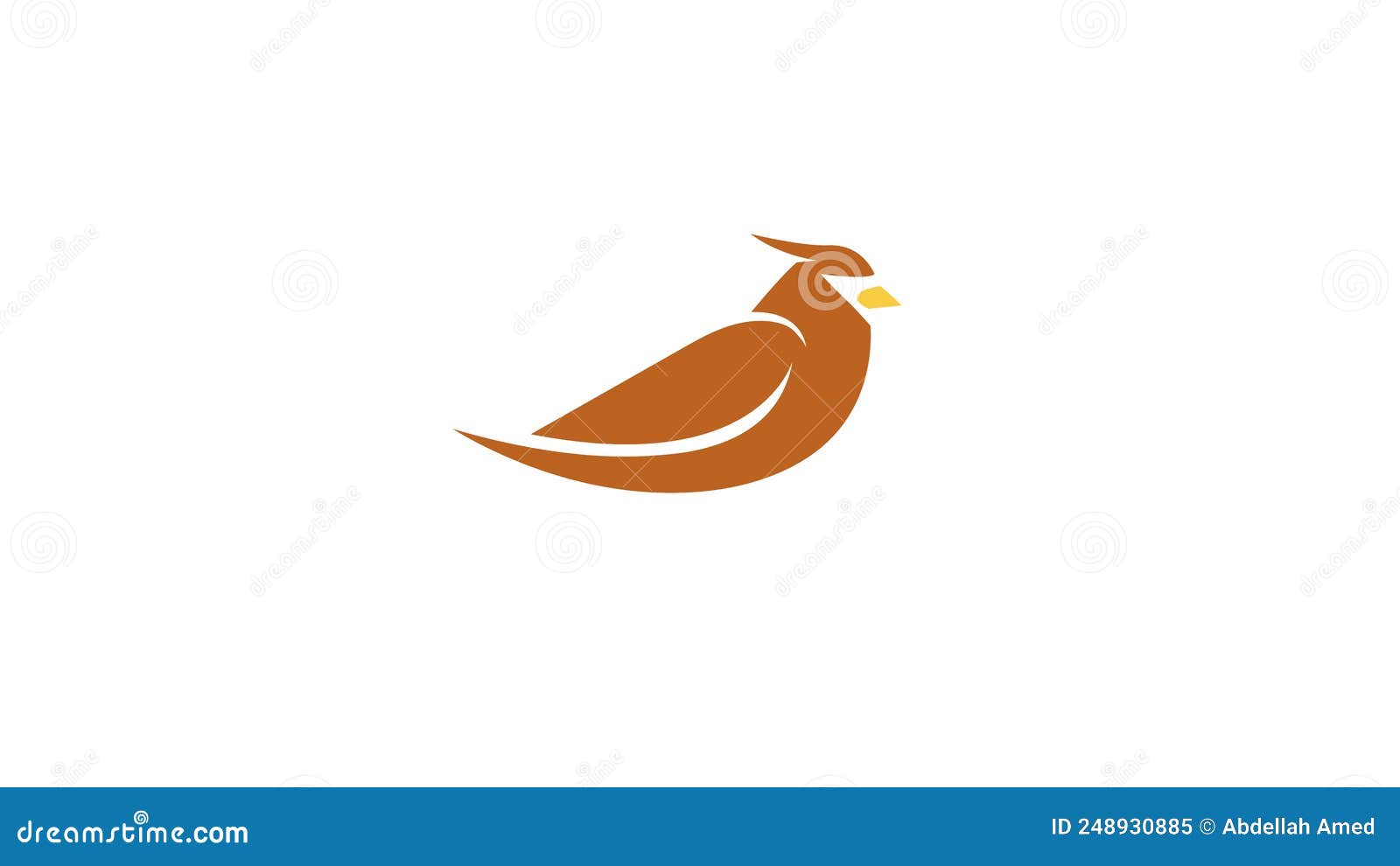 Creative Red Bird Cardinal Abstract Logo Design Vector Icon Symbol ...