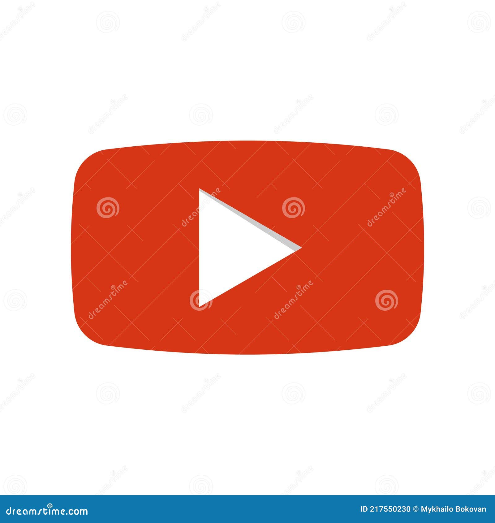 Creative Red Play Button Icon Stock Vector - Illustration of website ...