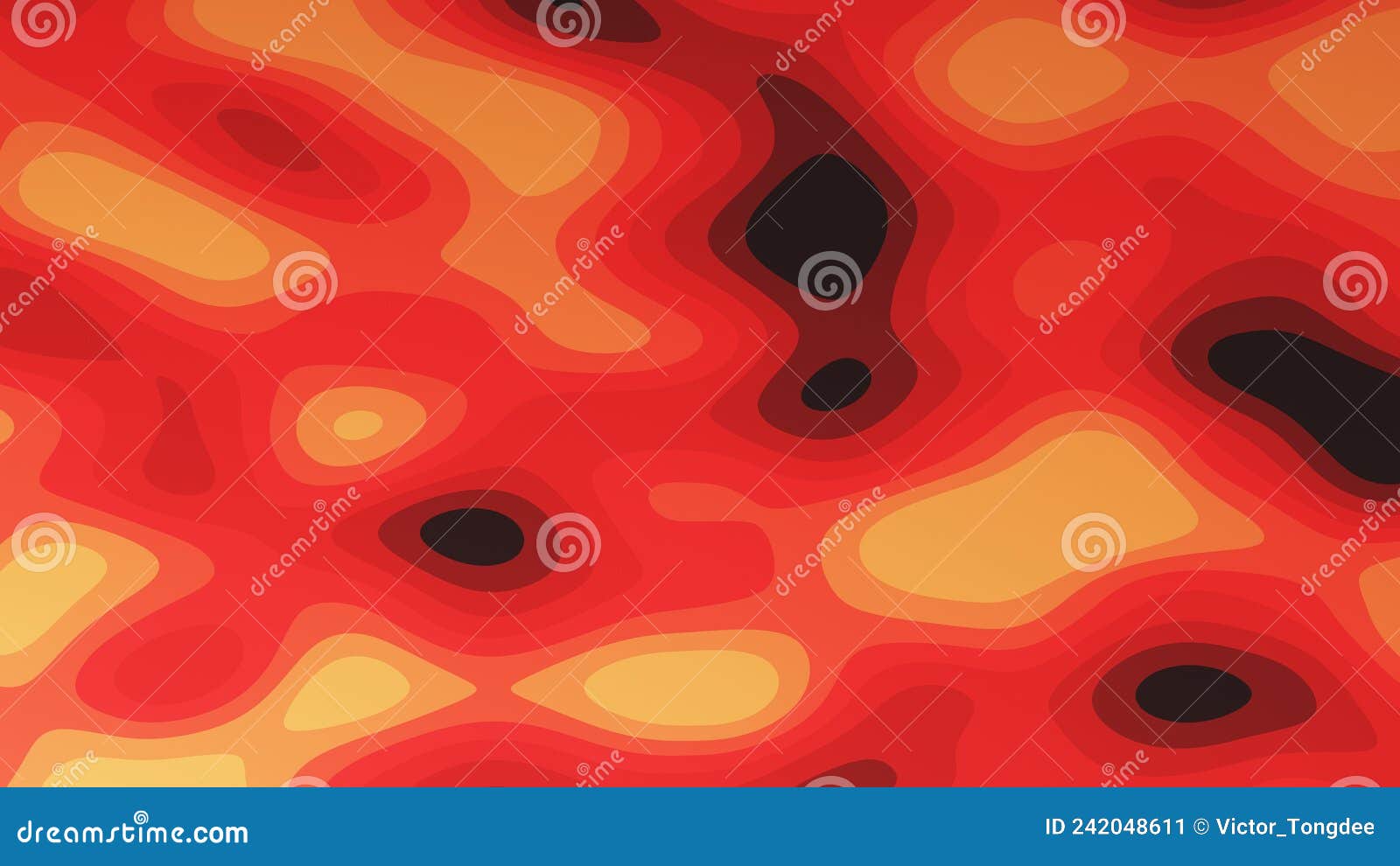 Creative Red, Yellow, and Black Curves. Textured Background. Stock ...