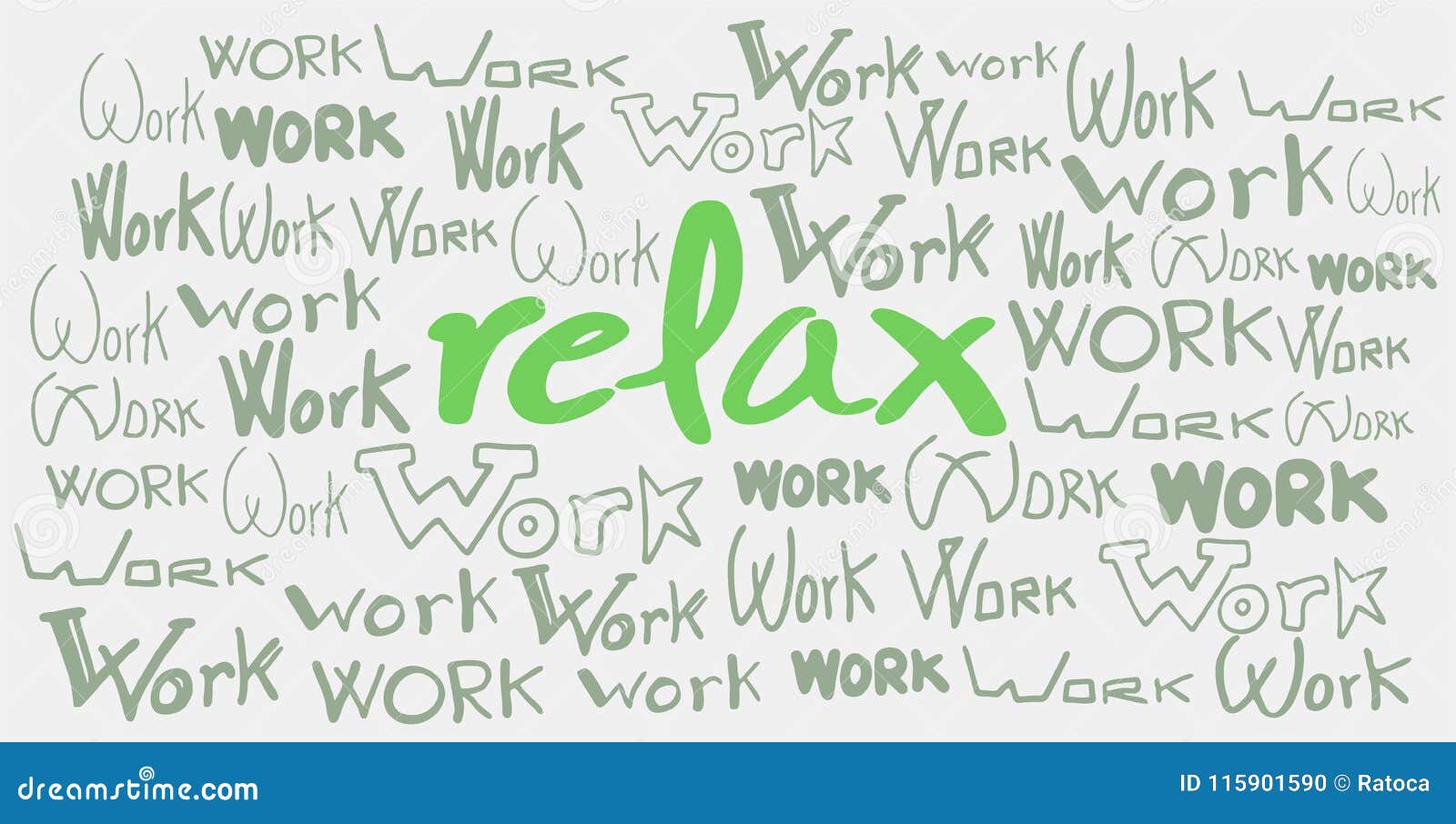 Creative relax message stock vector. Illustration of background - 115901590