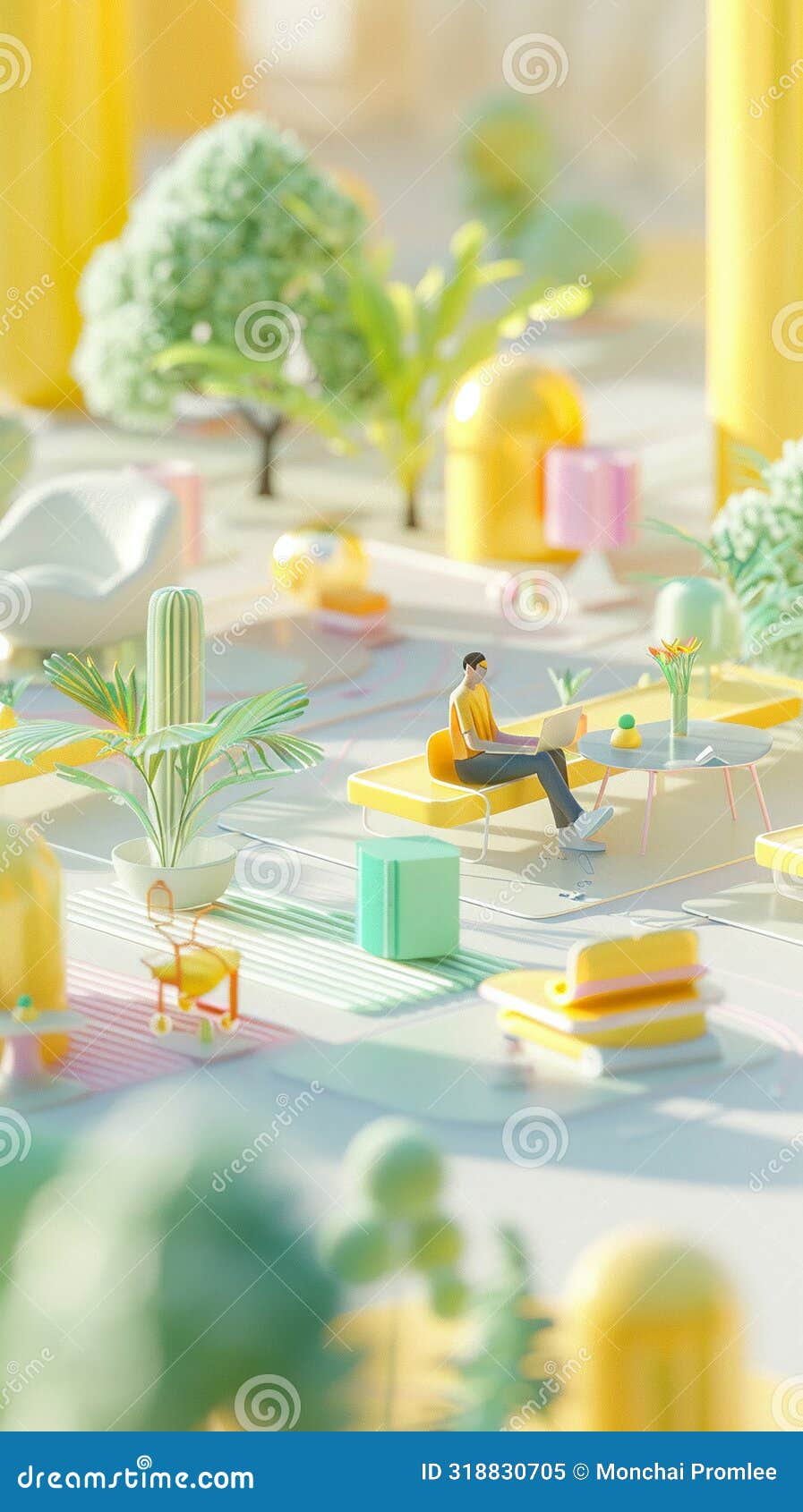 Creative Remote Workspaces In A Co-living Environment, Diverse ...