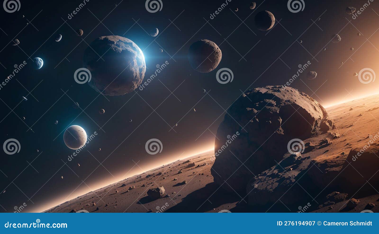 A Creative Rendering of a Planet with a Lot of Planets in the ...