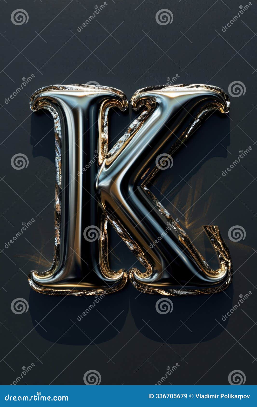 A Creative Representation of the Alphabet Using Shiny Balloons Stock ...