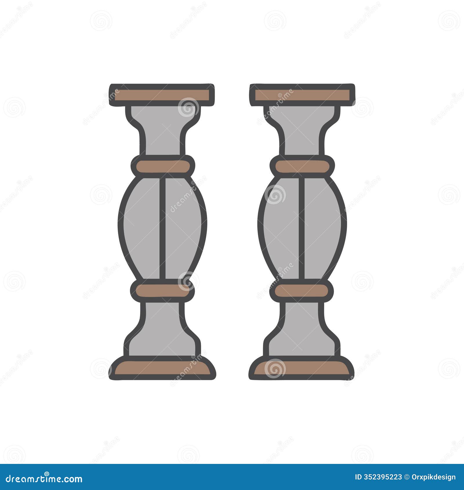 Creative Baluster Icon Design Stock Illustration - Illustration of ...