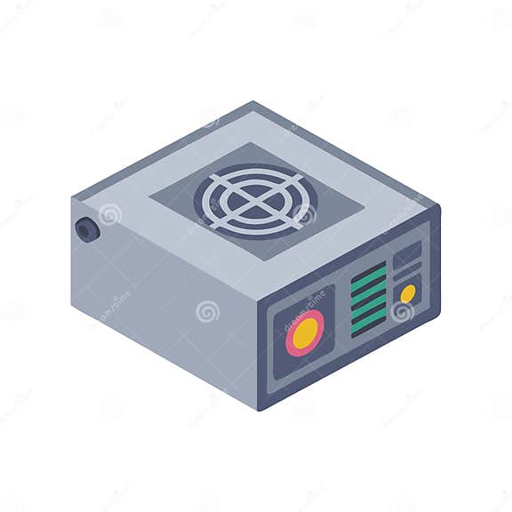 Creative Modular PSU Icon Representation Stock Illustration ...