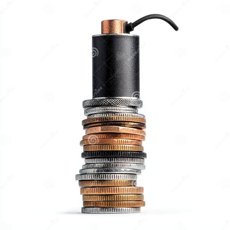 A Creative Representation of a Money Stack Combined with a Modern ...