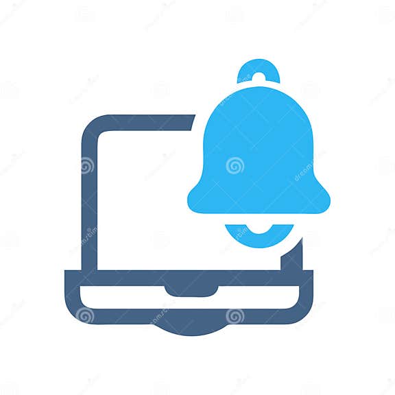 Creative Notification System Icon Representation Stock Illustration ...