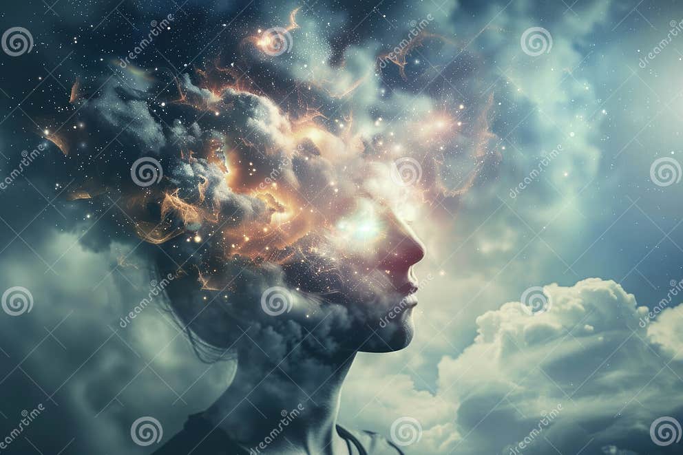 Creative Representation of Self-awareness and Deep Analysis. Stock ...