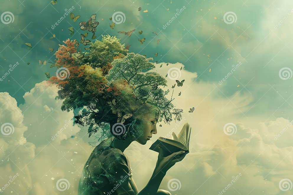 Creative Representation of Self-awareness and Deep Analysis. Stock ...