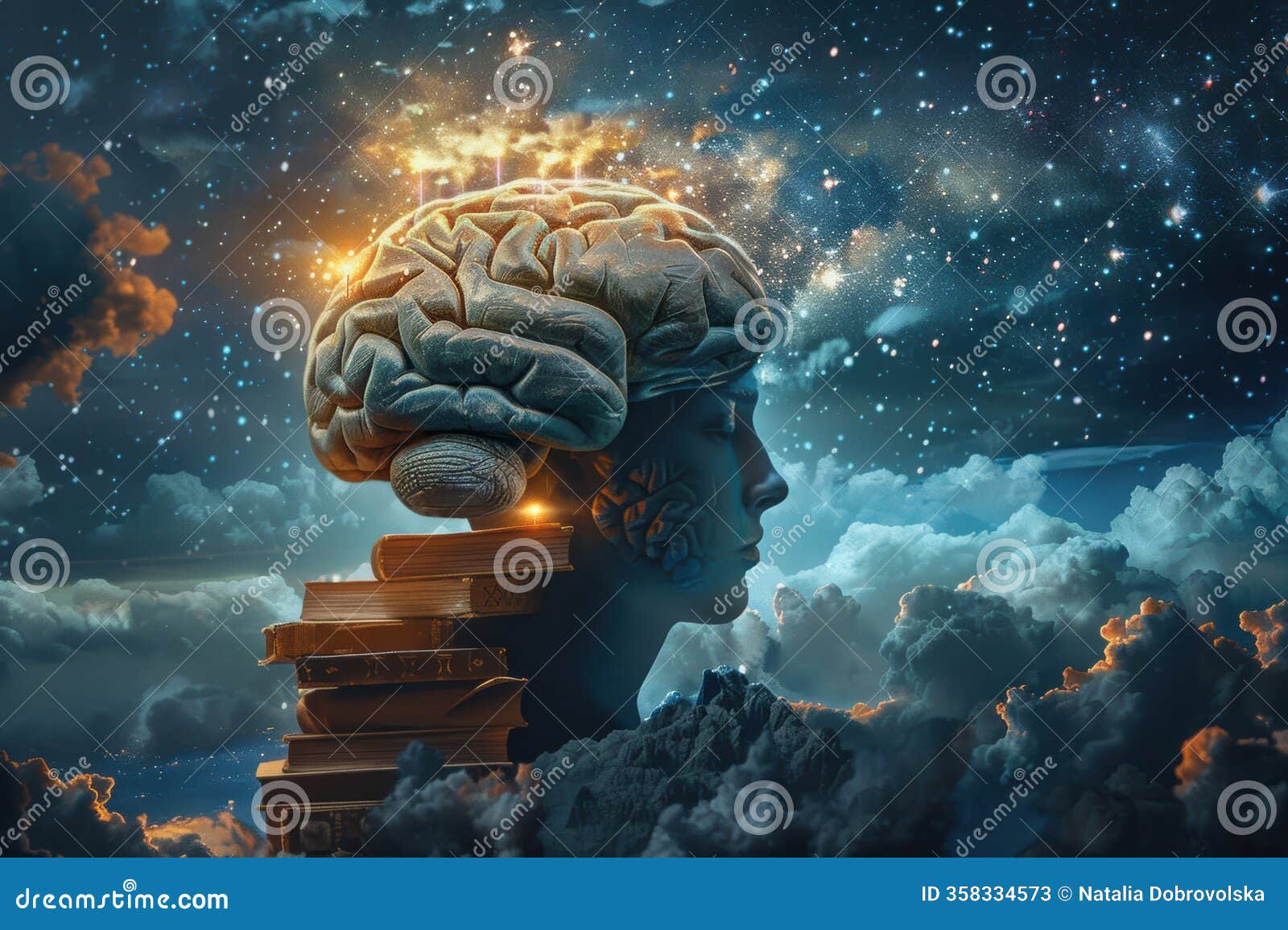 Creative Representation of Self-awareness and Deep Analysis. Stock ...