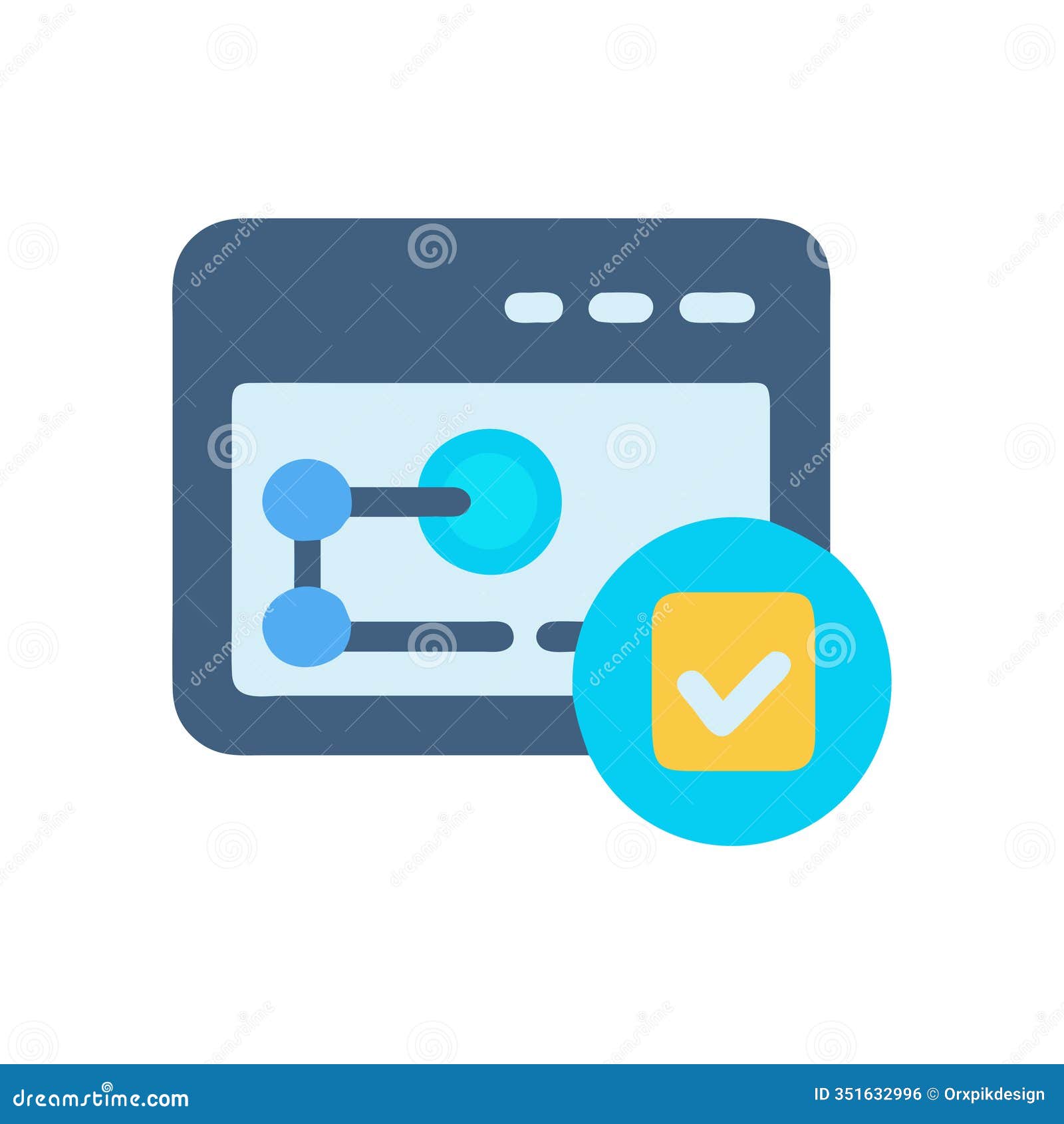 Creative Token Authentication Icon Representation Stock Illustration ...