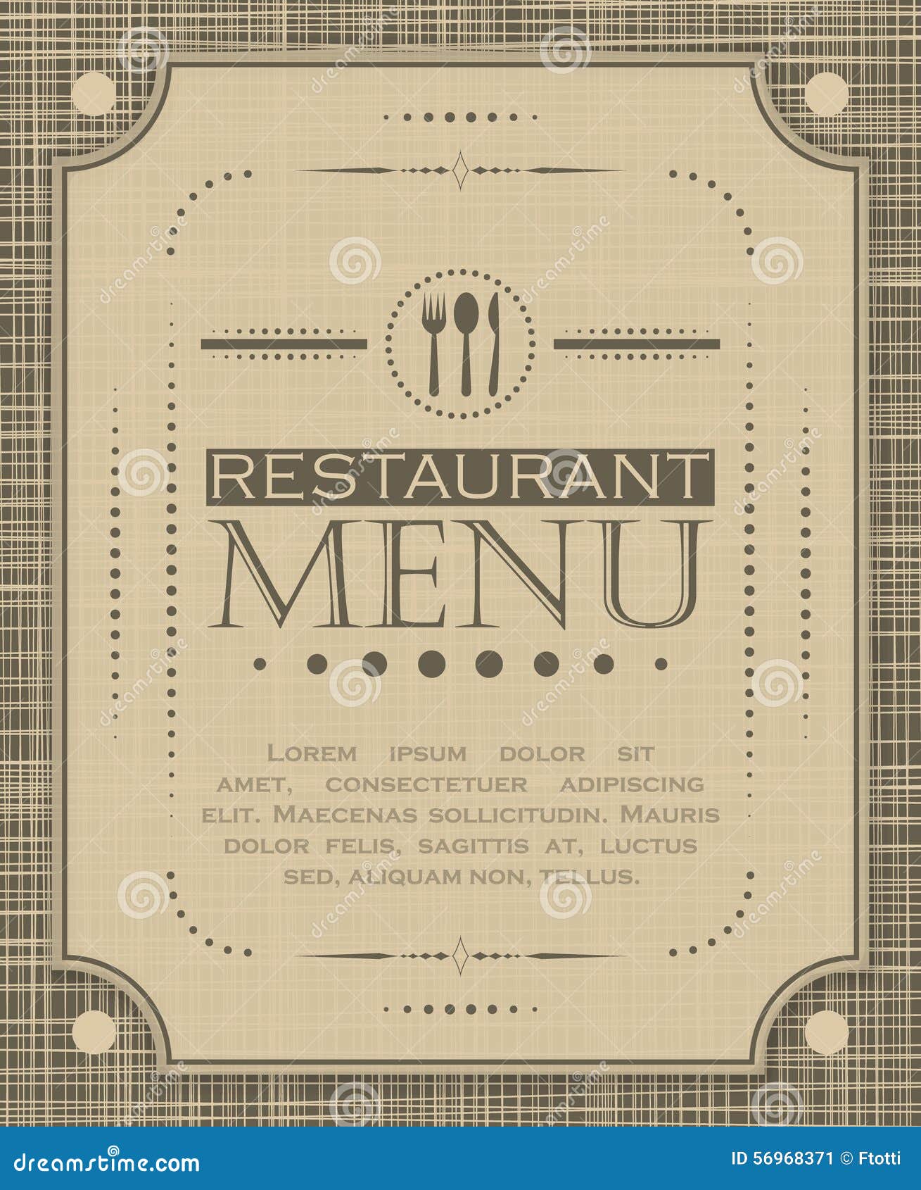 Creative Restaurant Menu Cover Design 02 Stock Vector - Illustration of ...